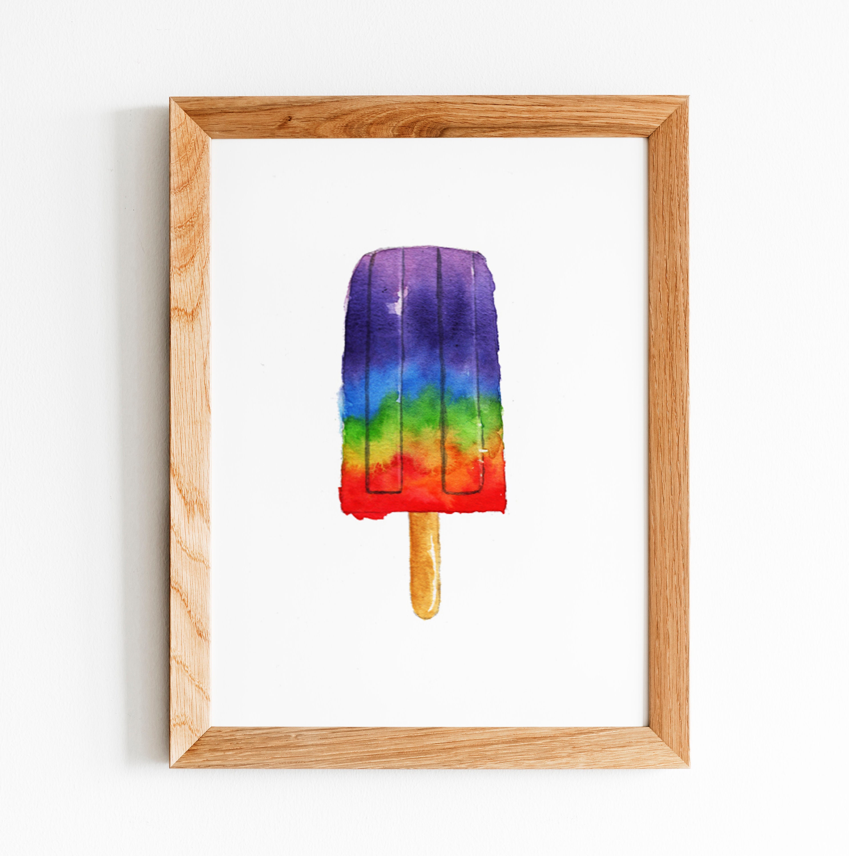 Digital Prints Art & Collectibles Summer Wall Art Popsicle Wall Art ...