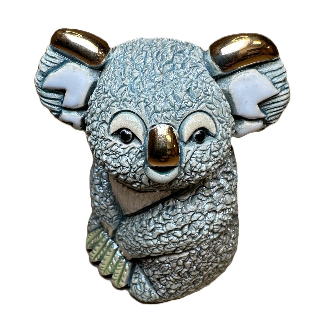 De Rosa Collection Koala Figurine | Ceramic Sculpture With Gold Accents ...