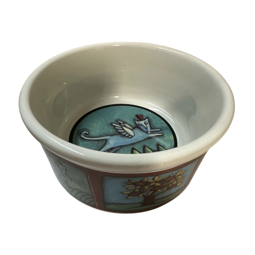Vintage flight of the Blue Cat Bowl by Ursula Dodge Design for ...