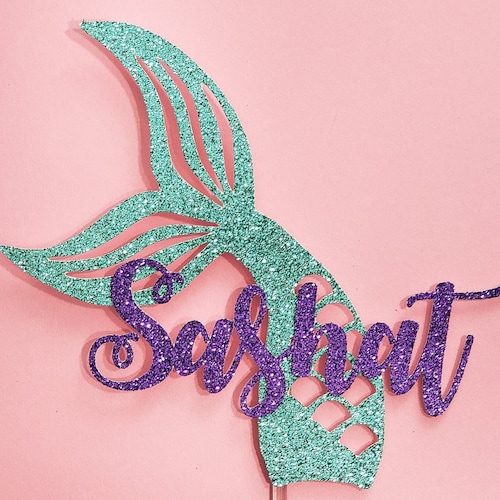 Seashell Cake Topper Mermaid Cake Topper Under the Sea - Etsy