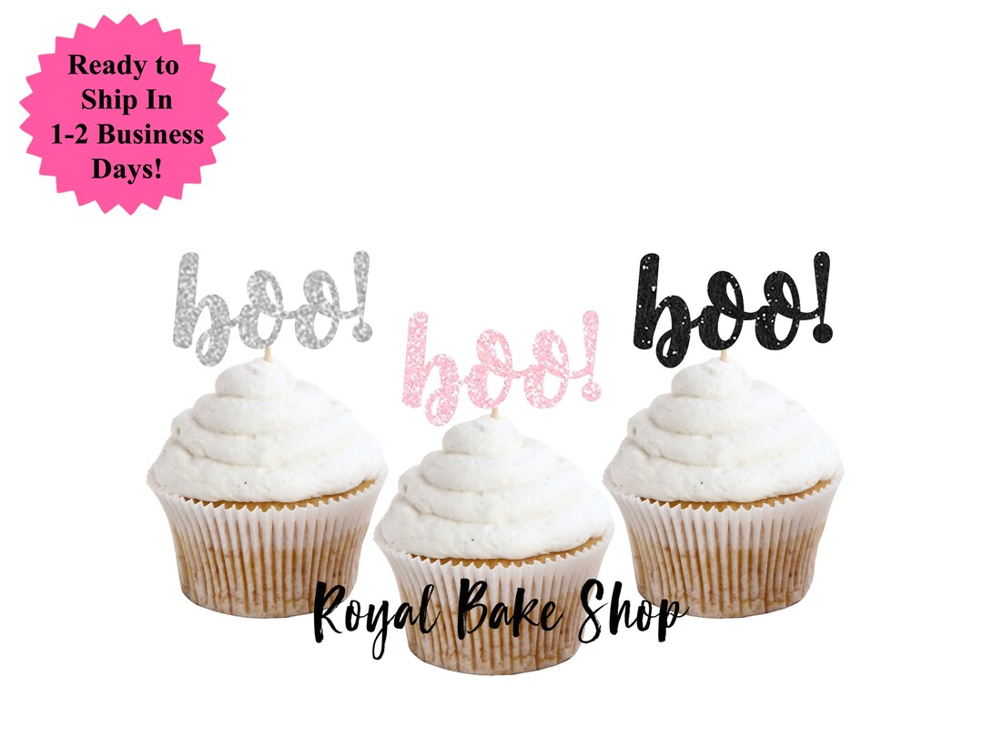 Boo Cupcake Toppers 1 Dozen, Little Boo Decor, Our Boo is Two ...