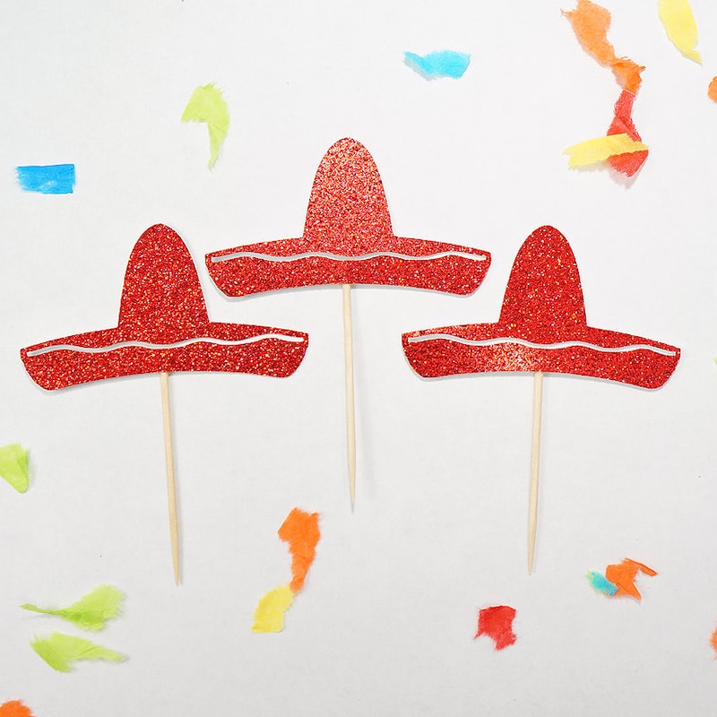 Fiesta Cupcake Toppers - Etsy
