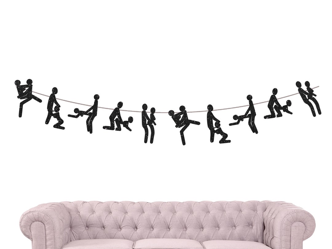 Sex Positions Banner, Kama Sutra Sign, Sexy Bachelorette Decor ...