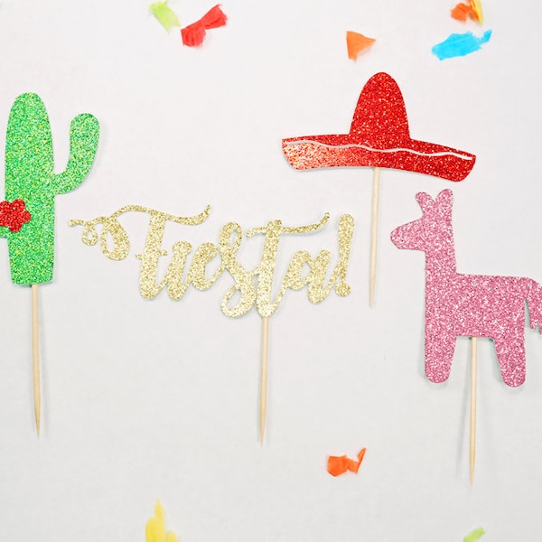 Fiesta Cupcake Topper - Etsy