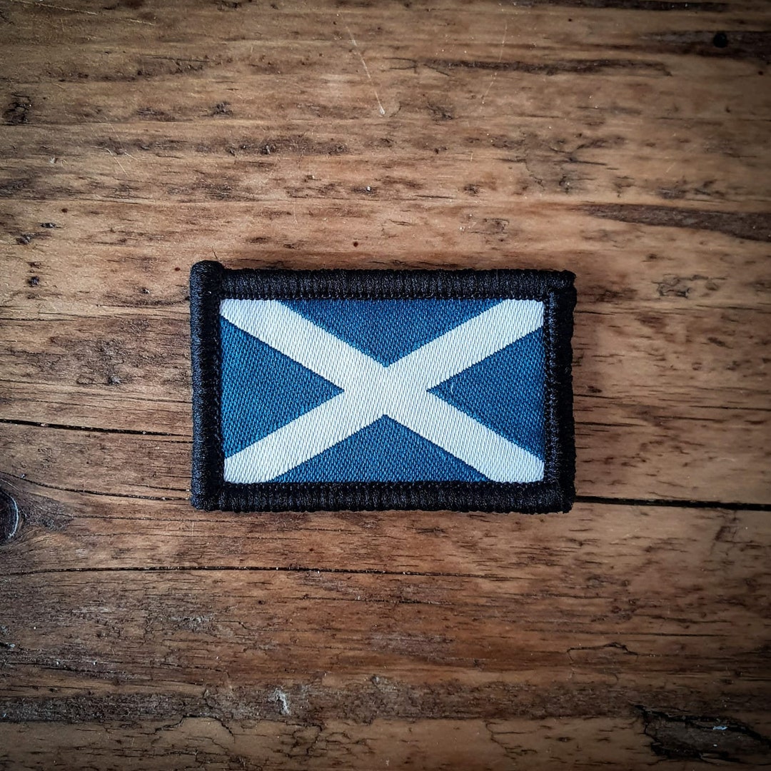 Scotland Flag Patch (velcro Backing) - Etsy