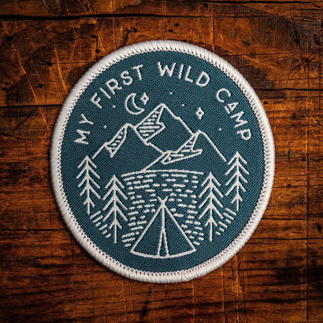 My First Wild Camp Woven Patch - Etsy
