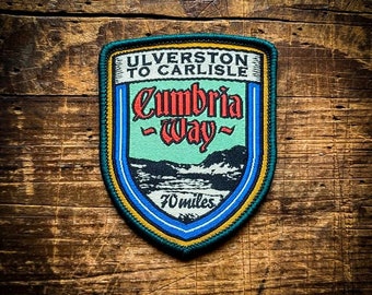 The Cumbrian Way Walk Cumbria Embroidered Patch - Etsy UK