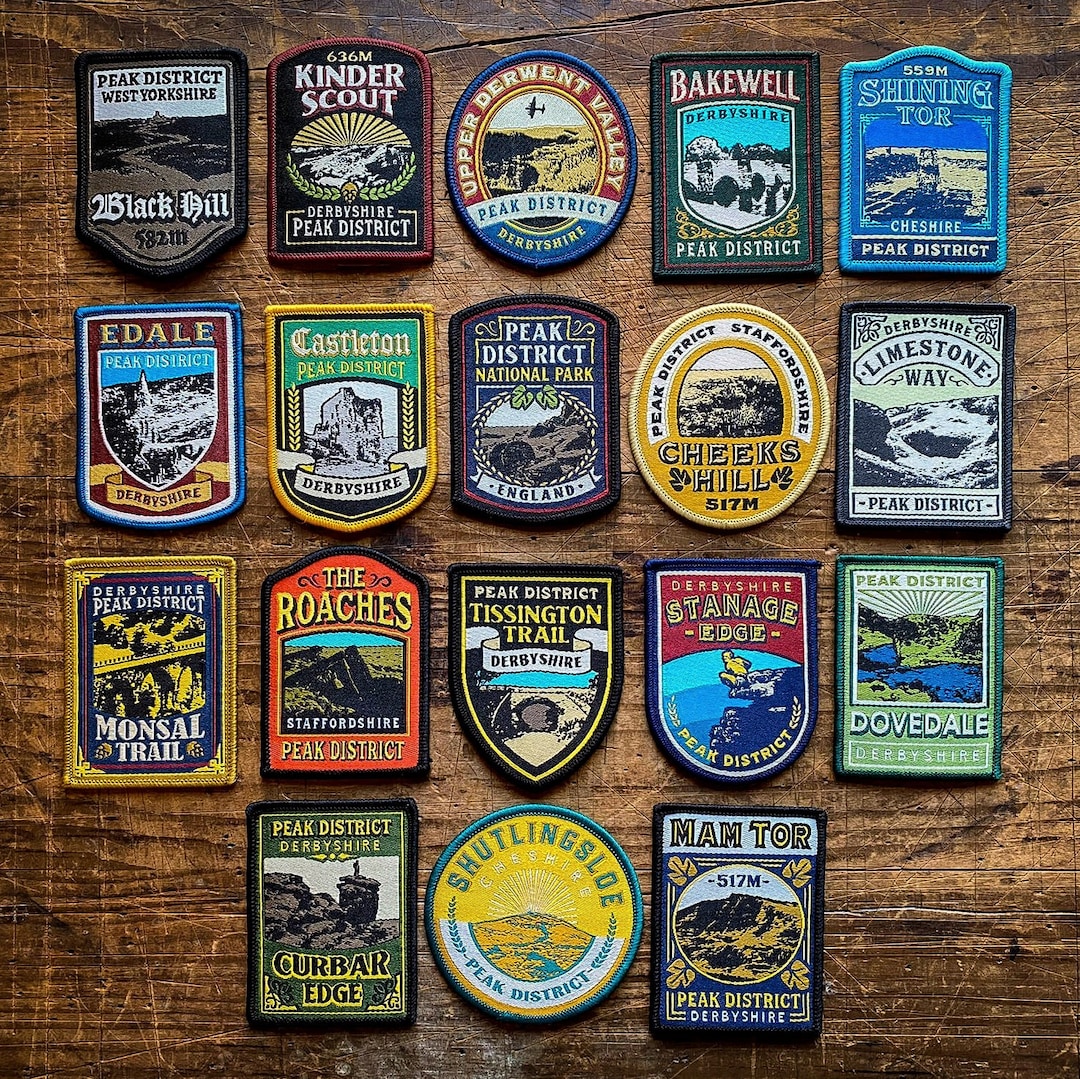 Peak District Patches (set of 18) - Bundle Deal! - Etsy