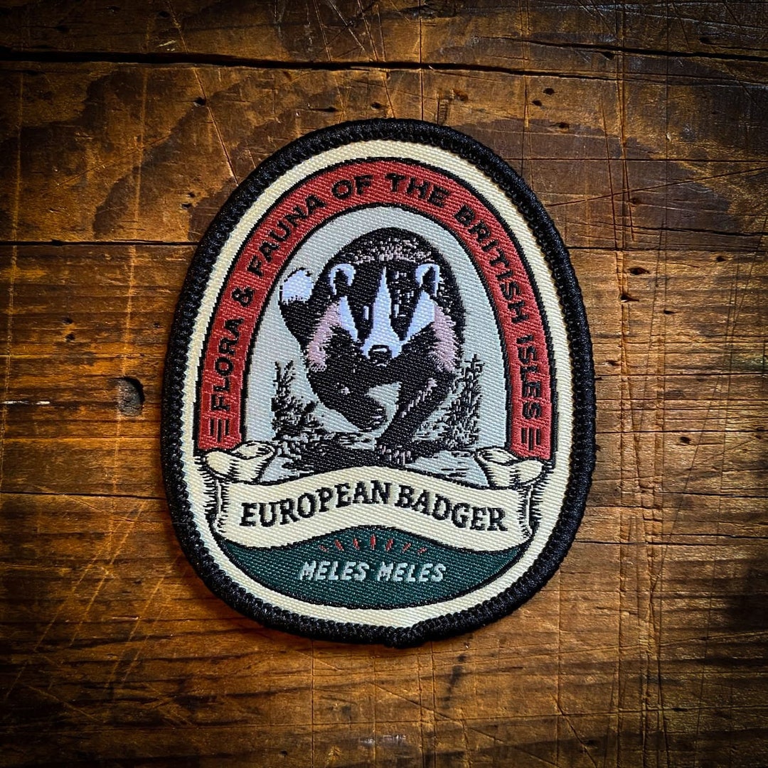 European Badger Patch - Etsy