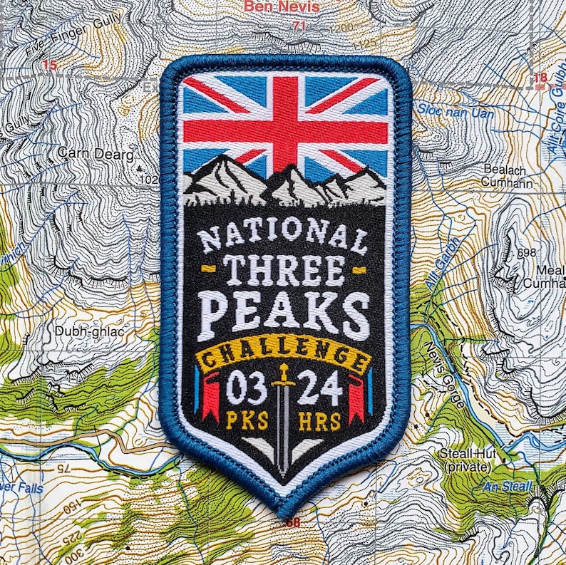 UK National Three Peaks Challenge Patch - Etsy