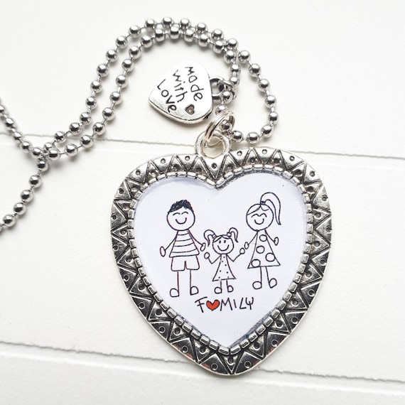 Reunion heart necklace store
