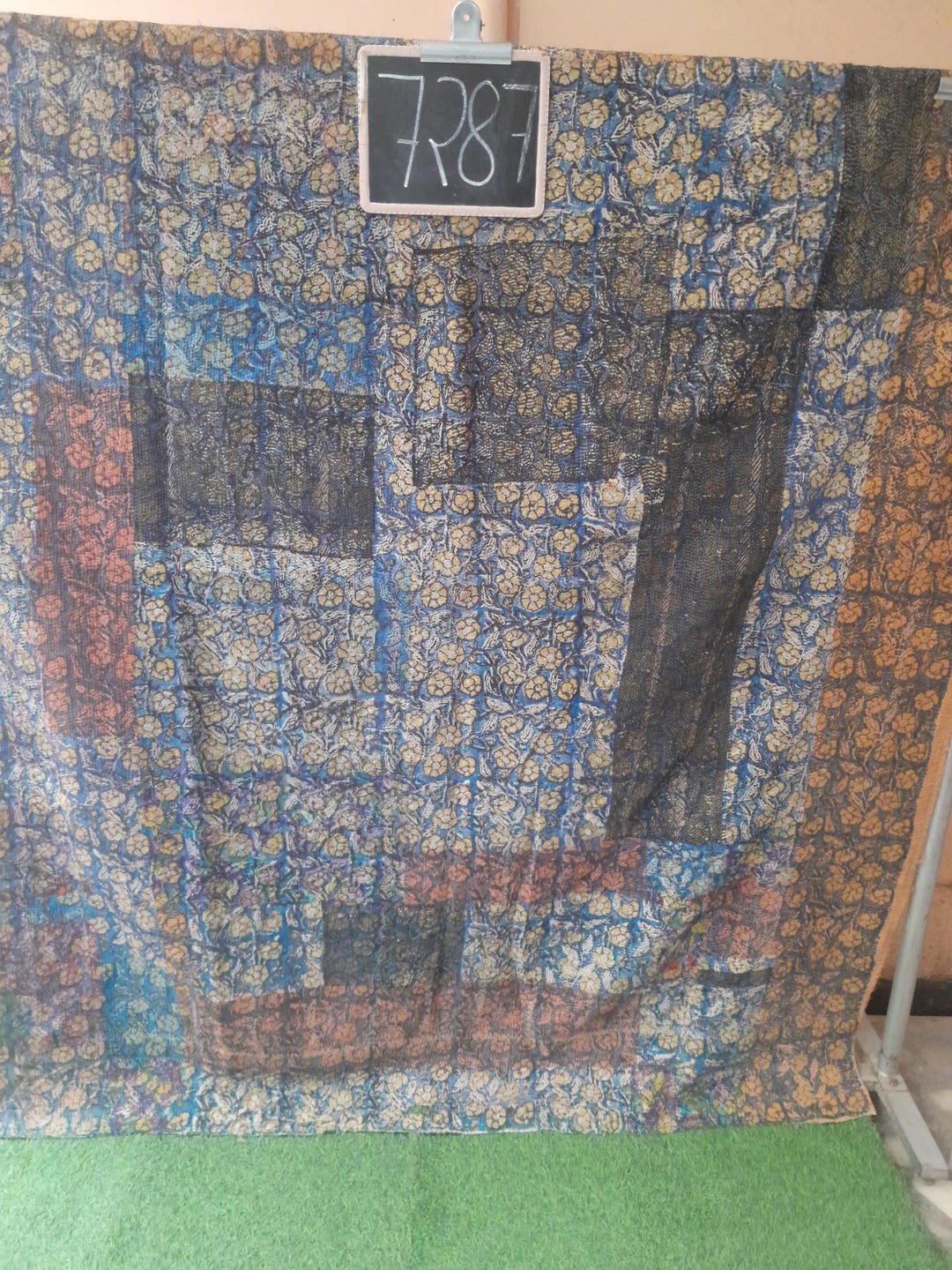Antique Vintage Kantha Quilt Handstitched Quilt Reversible Kantha Throw ...