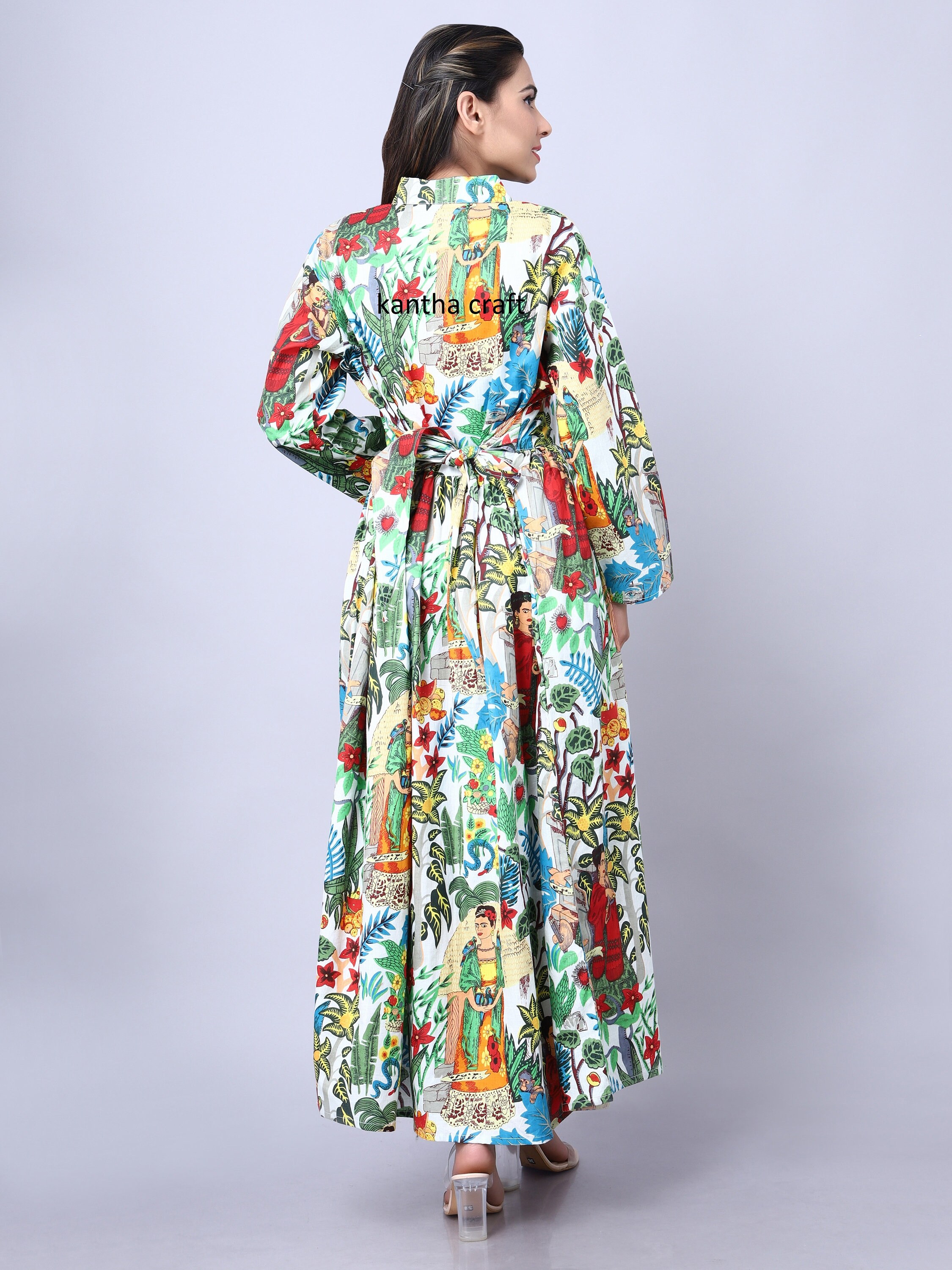 Frida Kahlo Maxi Dress Holiday dress women dress summer outfit | Etsy