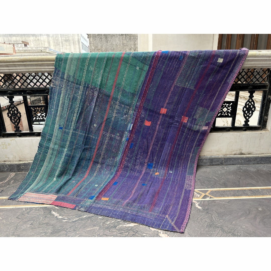 Etsy Pick Best Patchwork Indian Patchwork Vintage Kantha Quilts ...