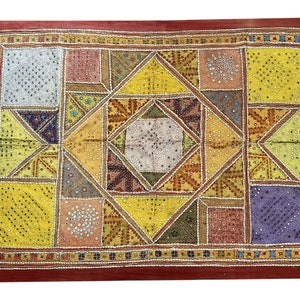 Vintage Bohemian Indian Patchwork Textile Wall Decor Wall Art ,indian ...