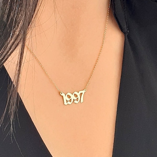 Birth Date Necklace - Etsy