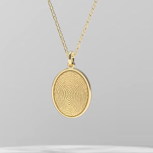 Gold Fingerprint Jewelry - Etsy