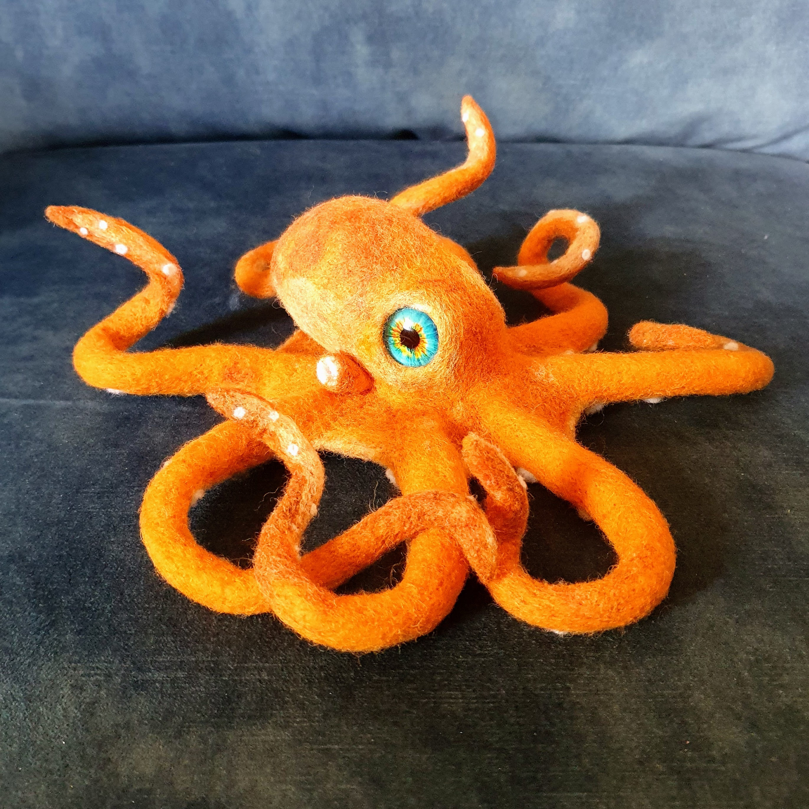 Unique Needle Felted Octopus Sculpture Quirky Cephalopod Art for Ocean ...