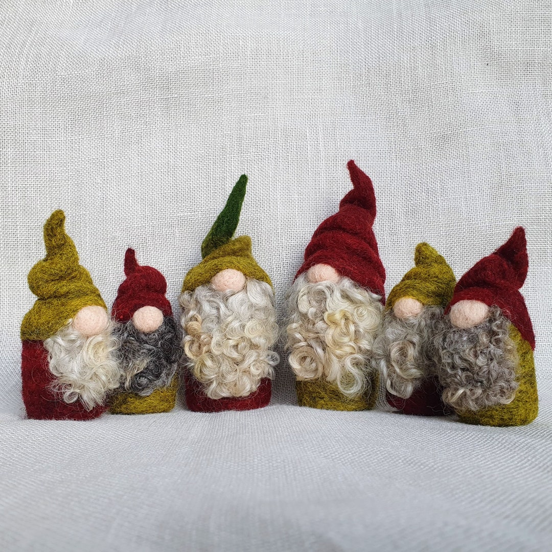 Needle Felted Tomte Christmas Tomten Needle Felt Gnome - Etsy