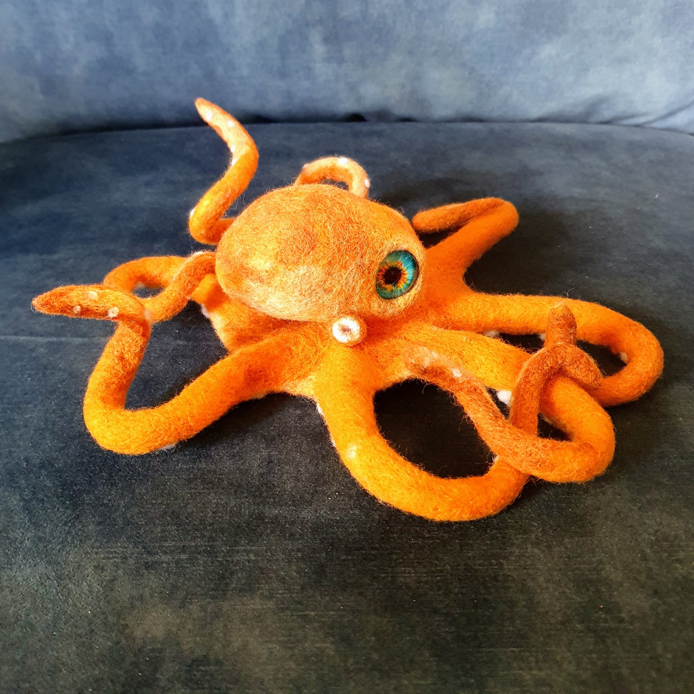 Unique Needle Felted Octopus Sculpture Quirky Cephalopod Art for Ocean ...