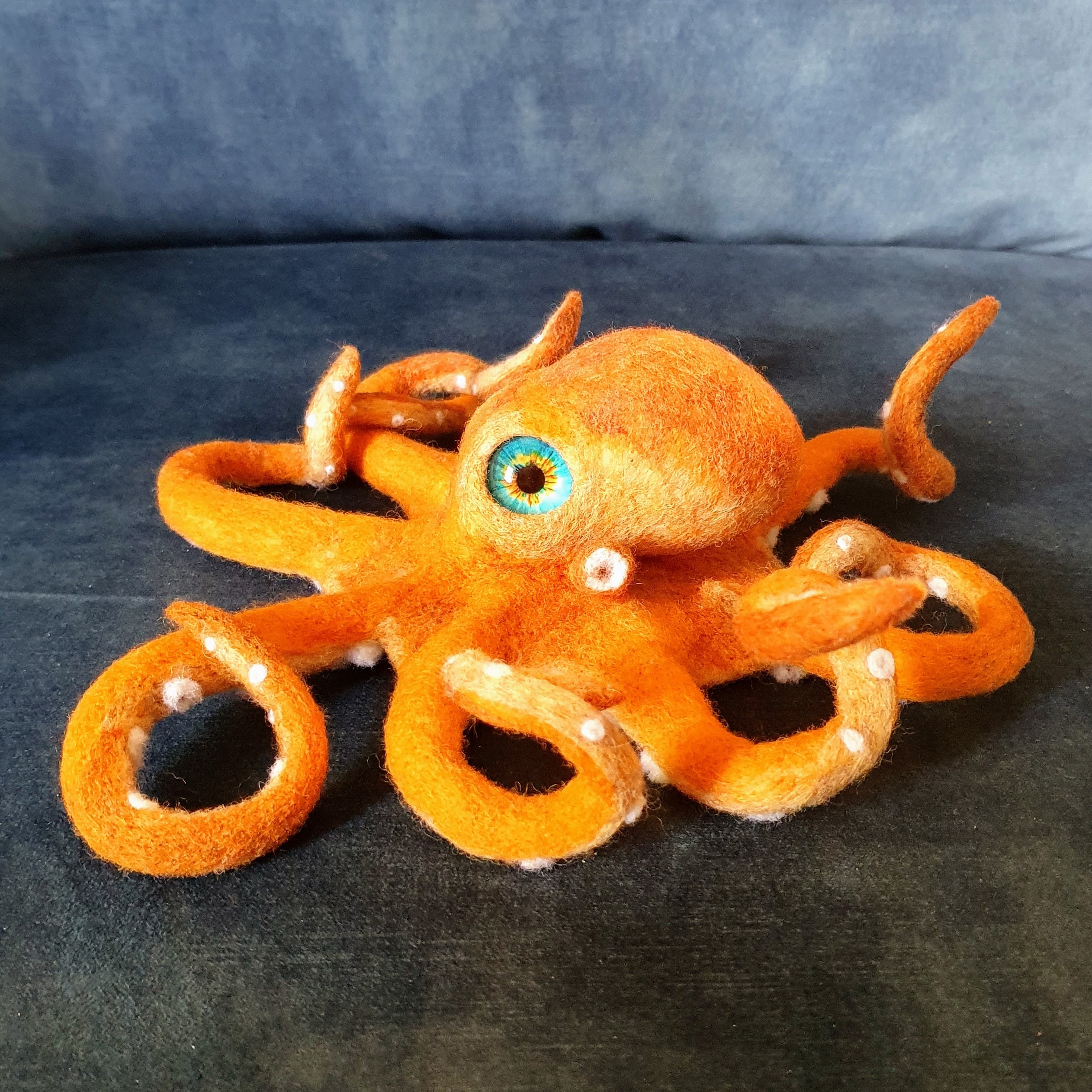 Unique Needle Felted Octopus Sculpture Quirky Cephalopod Art for Ocean ...