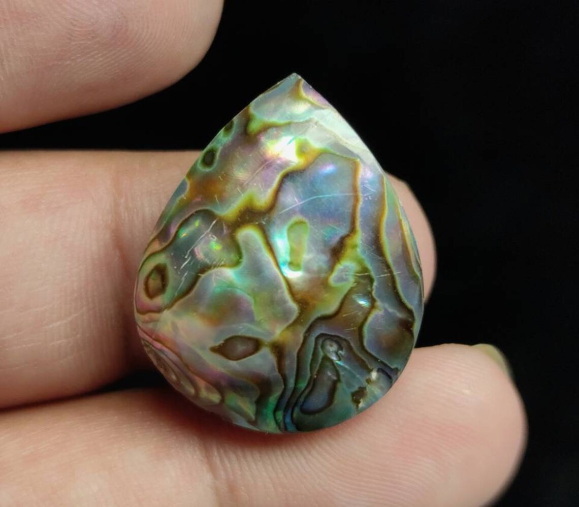 36 cts Fine Quality Rare purple Abalone shell Gemstone Well | Etsy