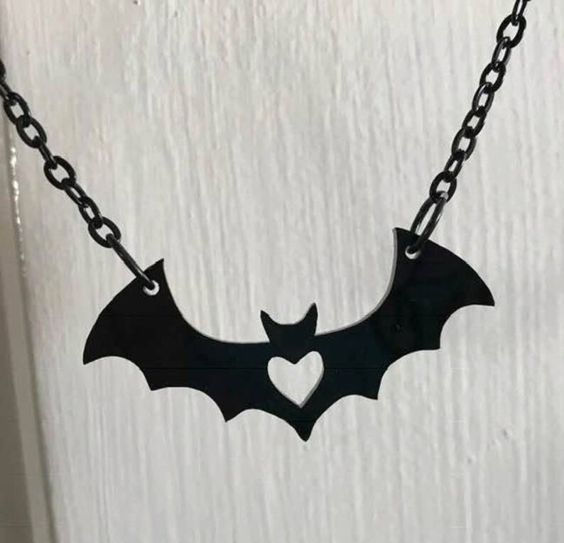 Bat Love Pendant - Etsy