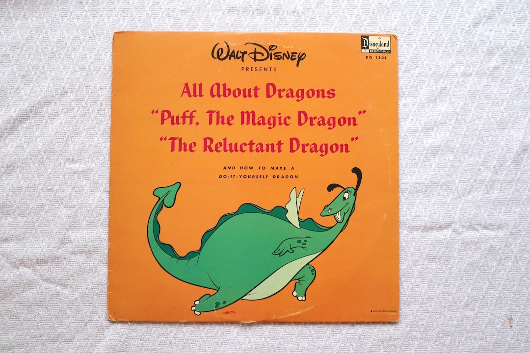 1966 all About Dragons Disneyland Record 33 RPM Children's Narration - Etsy