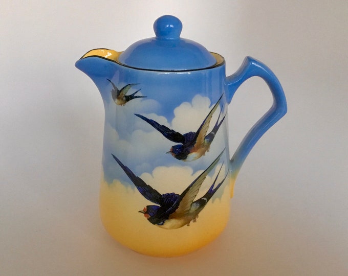Rare Vintage Falcon Ware Bluebirds Vase - Etsy