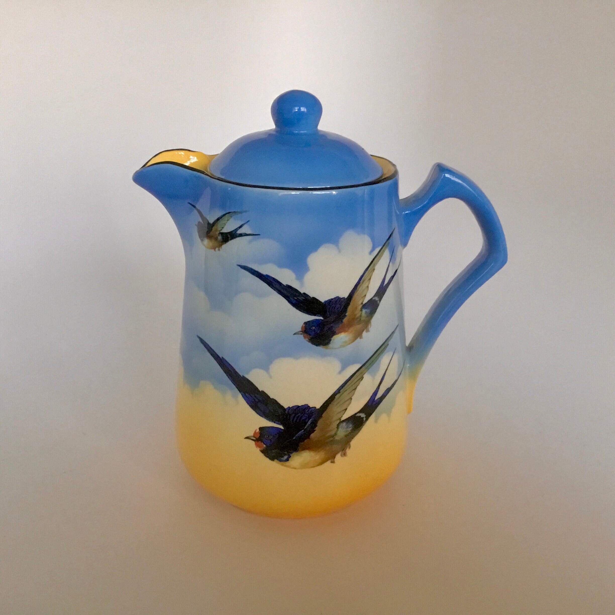 Rare Vintage Falcon Ware Bluebirds Vase - Etsy