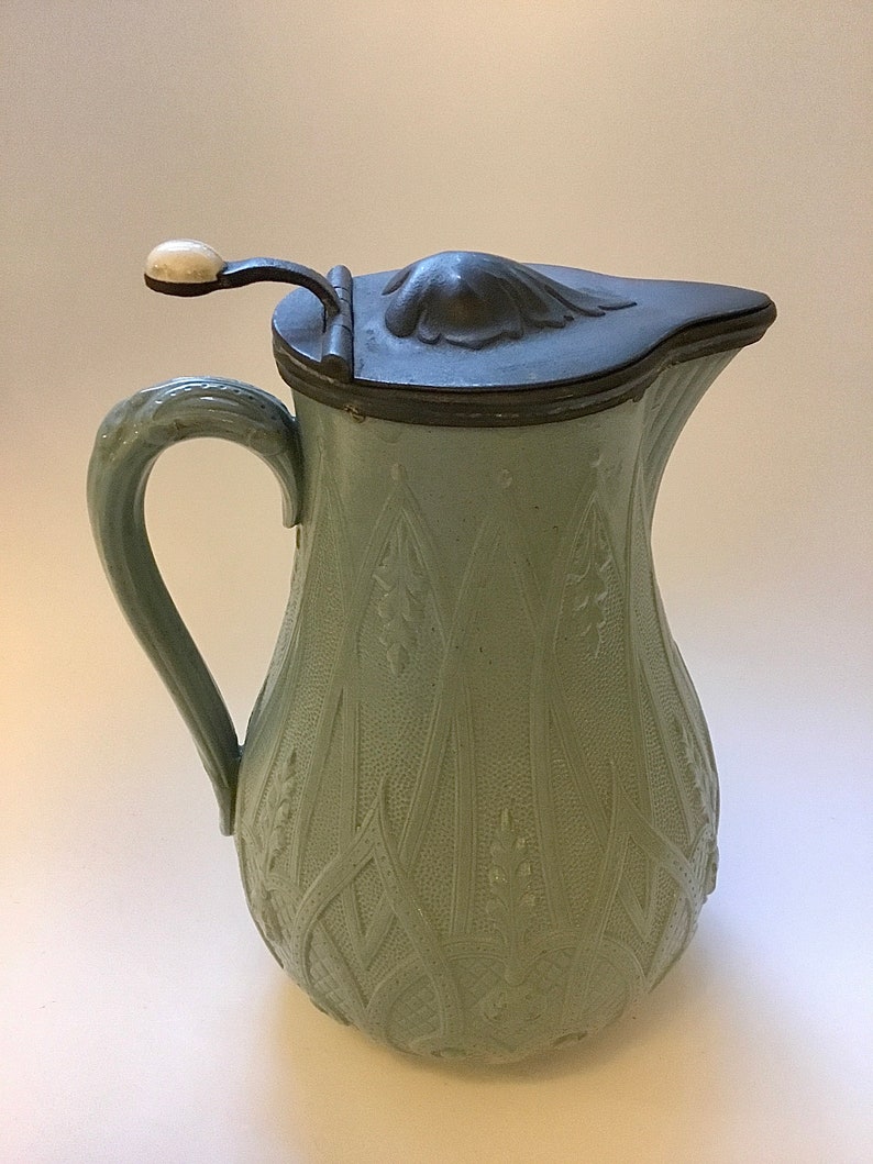 Antique Samuel Alcock Salt-glazed Drabware Victorian English Pitcher ...