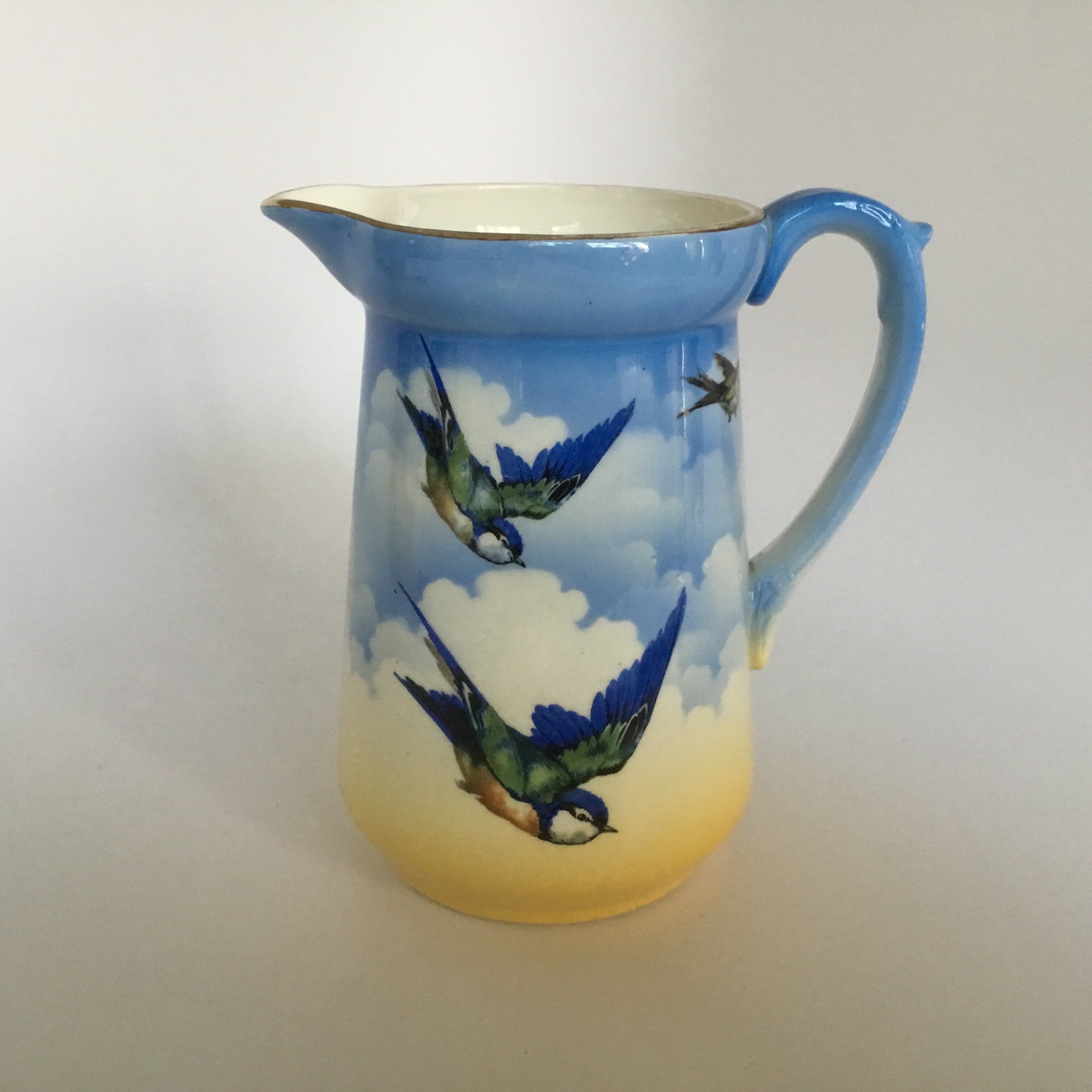 Rare Vintage Falcon Ware Bluebirds Vase - Etsy