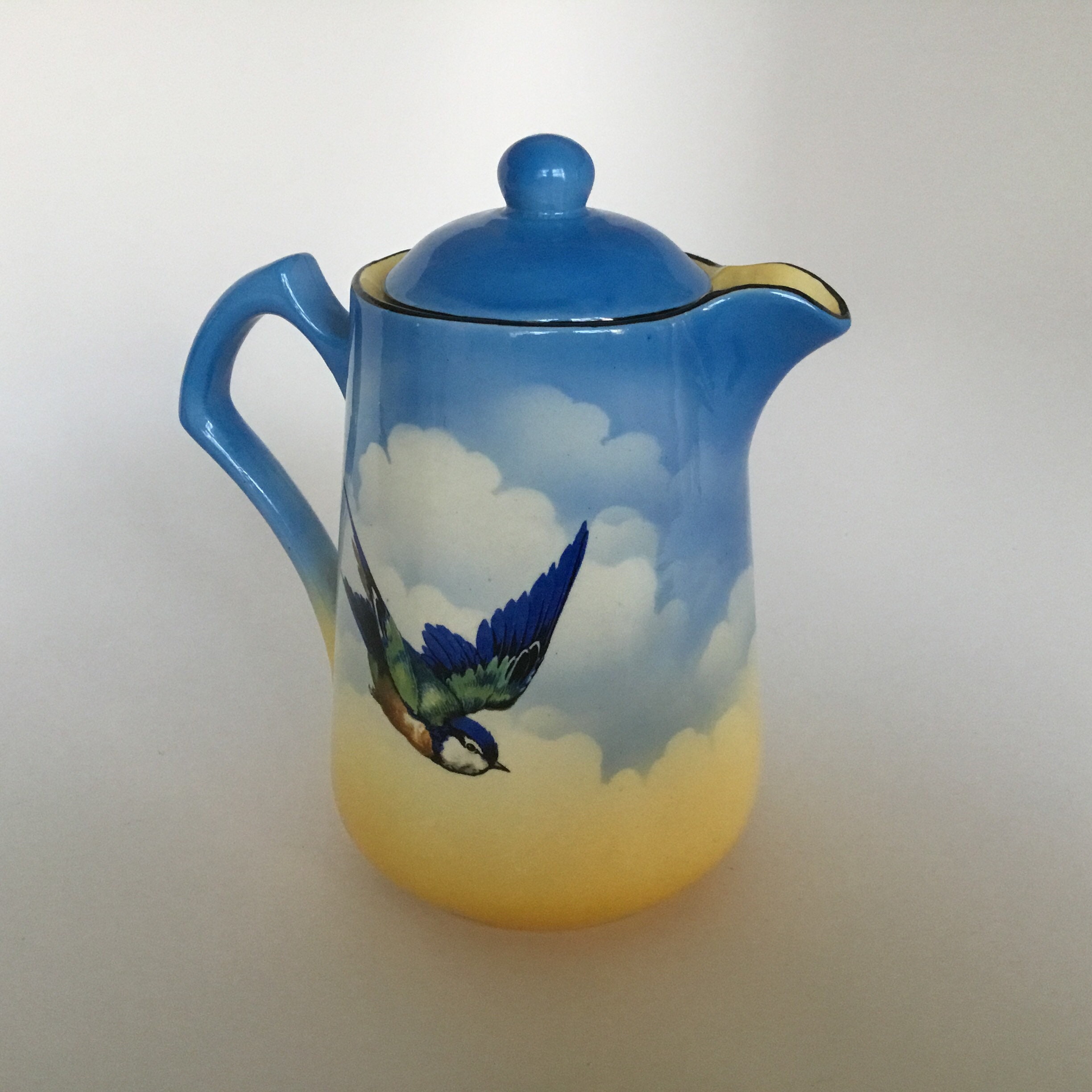 Rare Vintage Falcon Ware Bluebirds Vase - Etsy