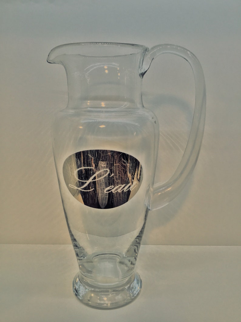 French Crystal Water Pitcher, Circa 1915 - Etsy
