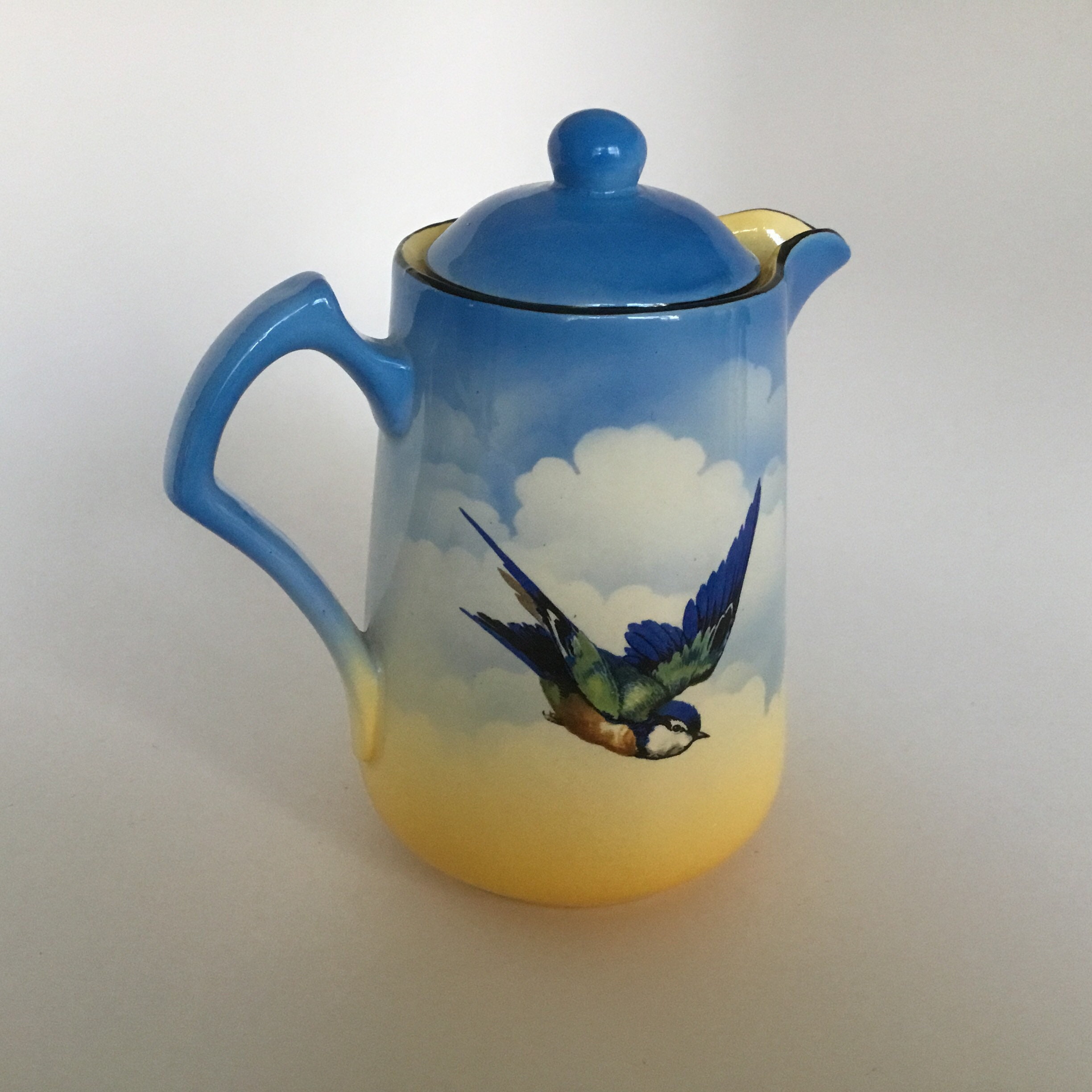 Rare Vintage Falcon Ware Bluebirds Vase - Etsy