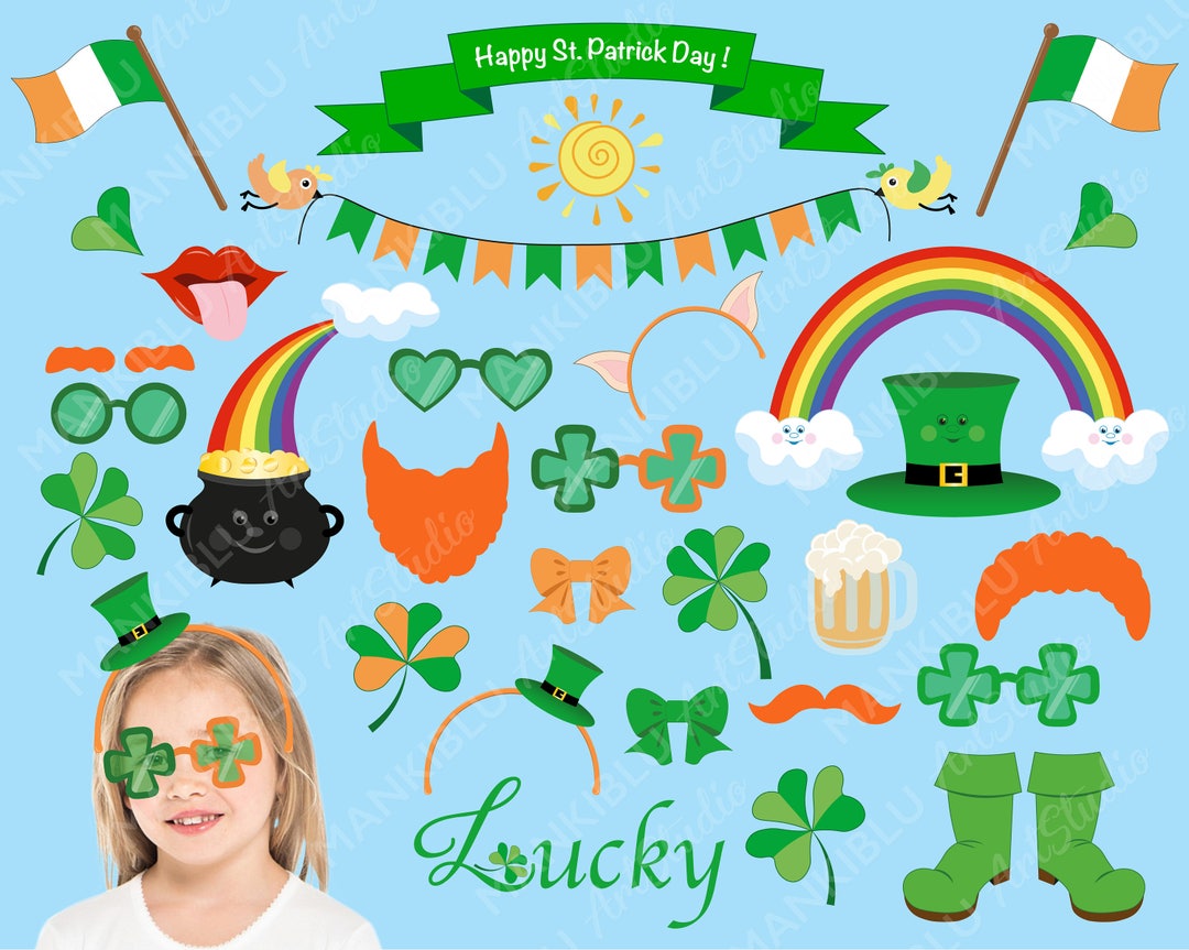 St. Patrick's Day Clipart, Instant Download Clipart, Scrapbook Clipart ...