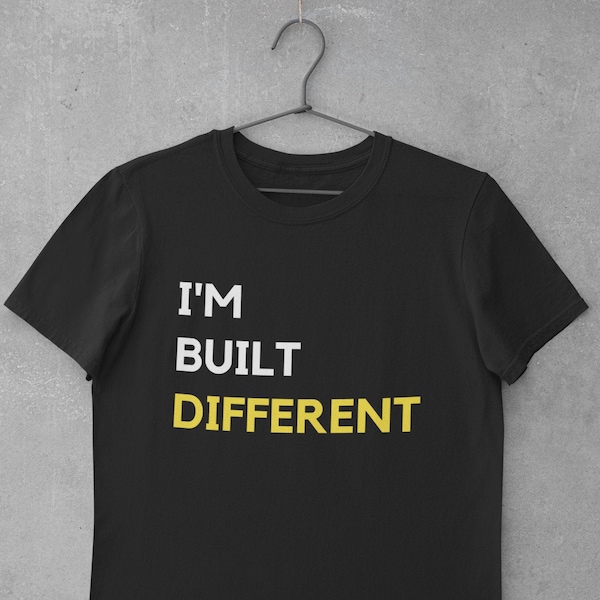 Built Different T Shirt - Etsy