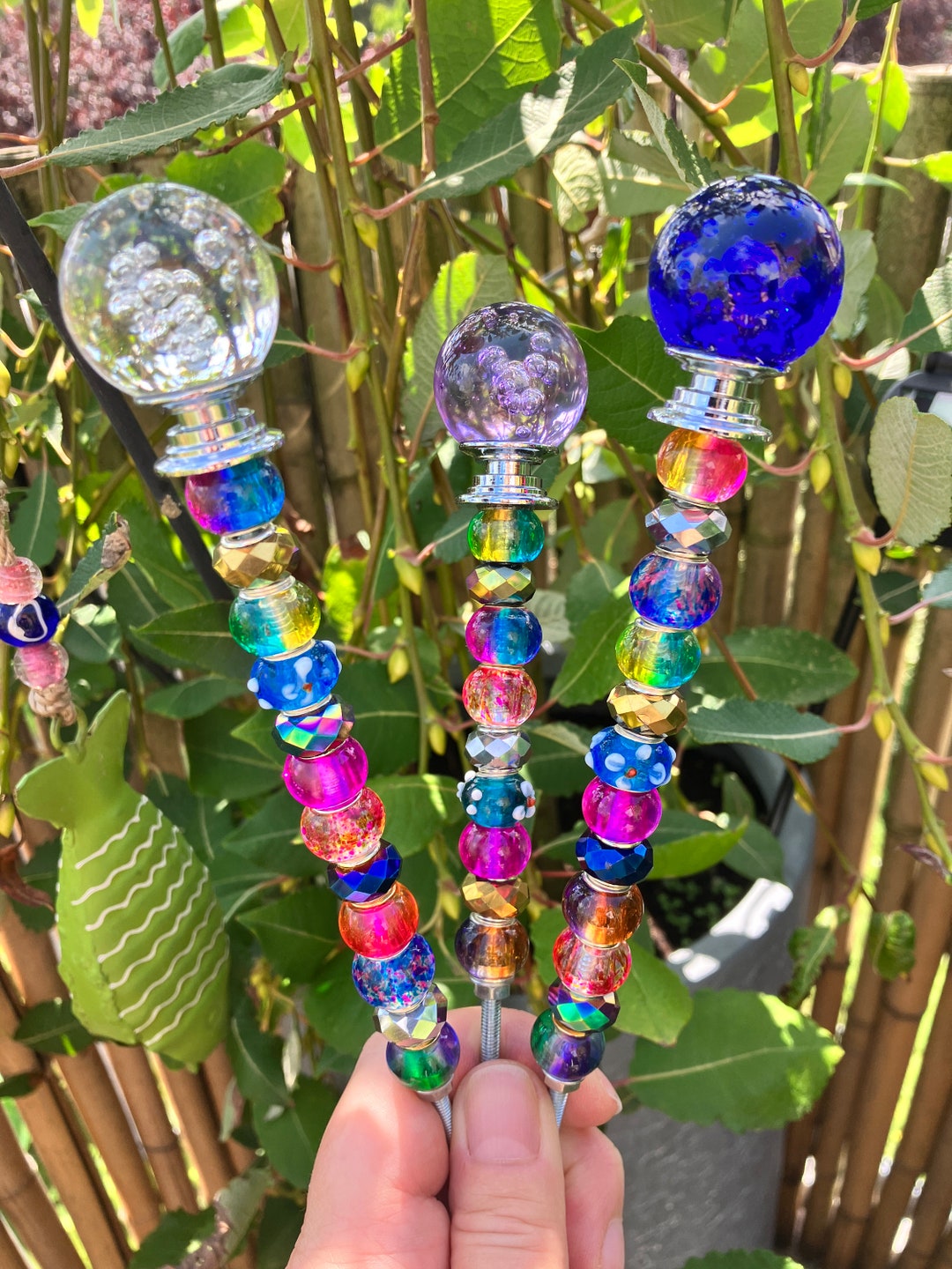 Sun Catcher Garden Stakes Set of 3 - Etsy
