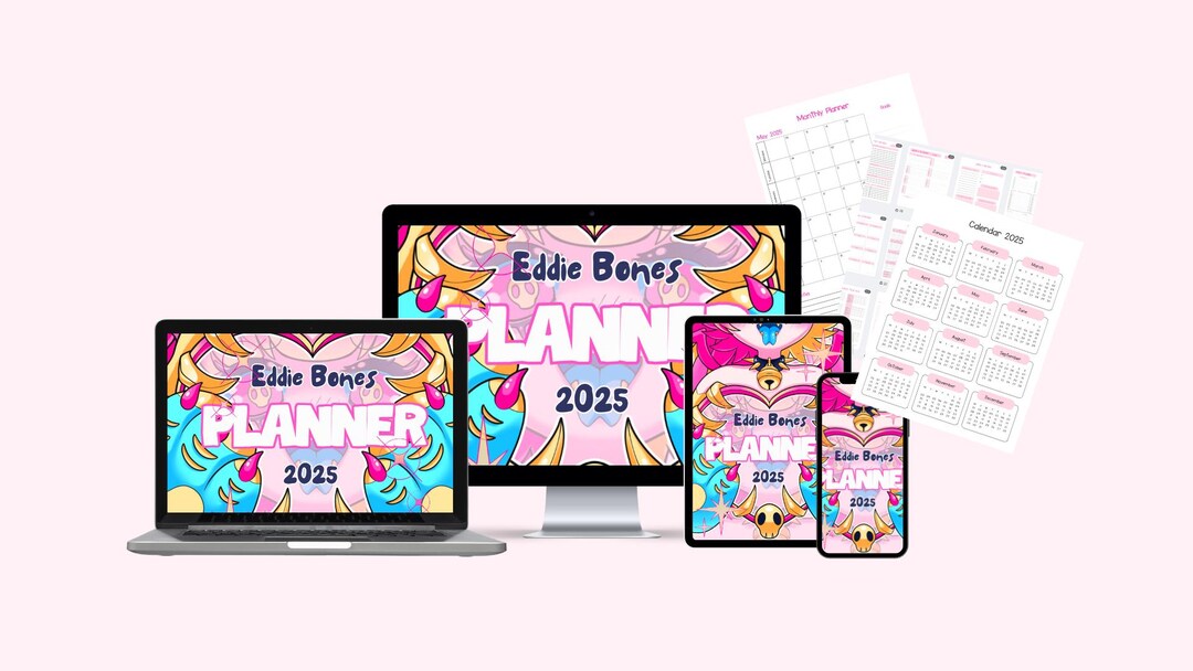 2025 Digital Planner Eddie Bones Edition - Etsy