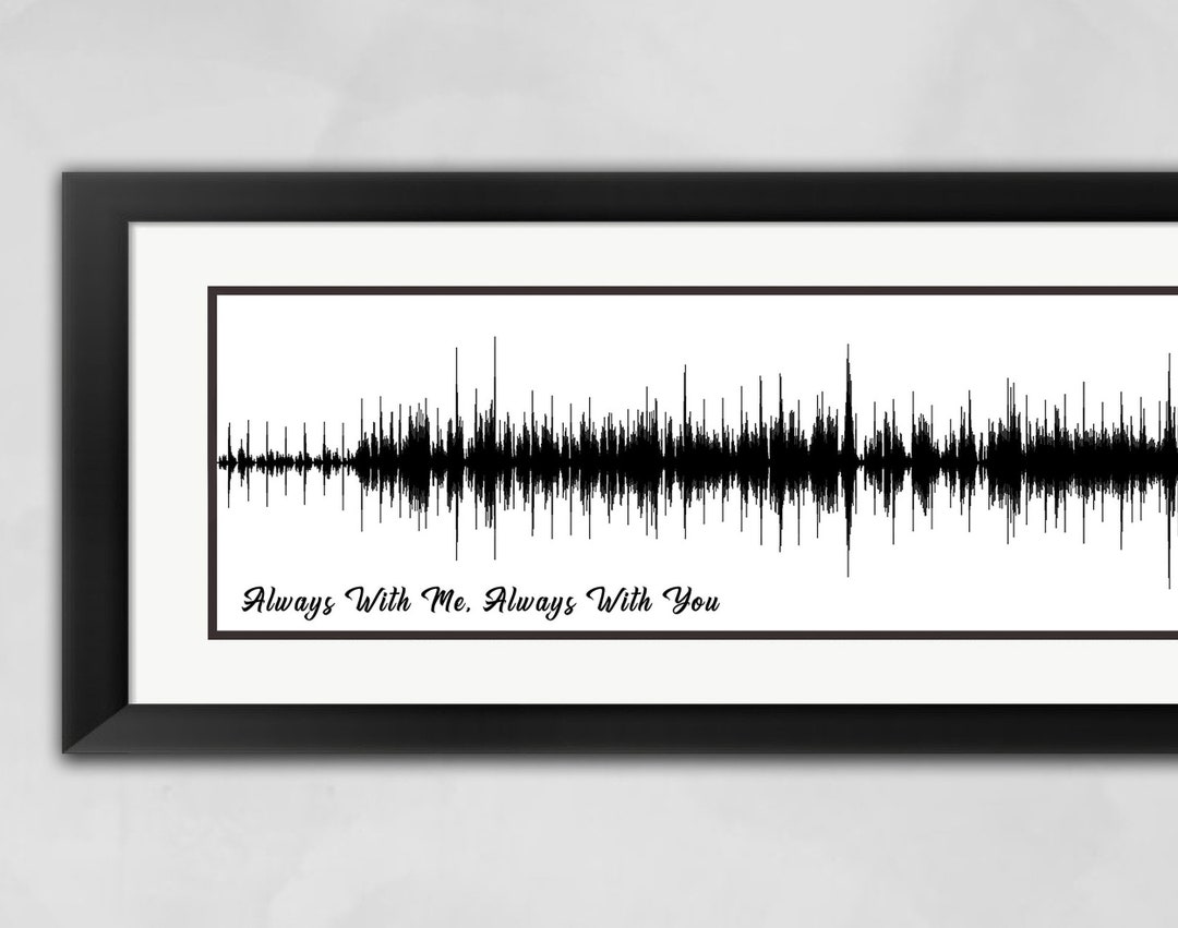 Custom Soundwave Art Print: Joe Satriani - Always With Me - Etsy