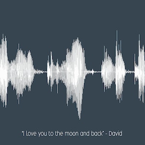 Anniversary Gift for Boyfriend, Sound Wave Art, Soundwave Gift, First ...