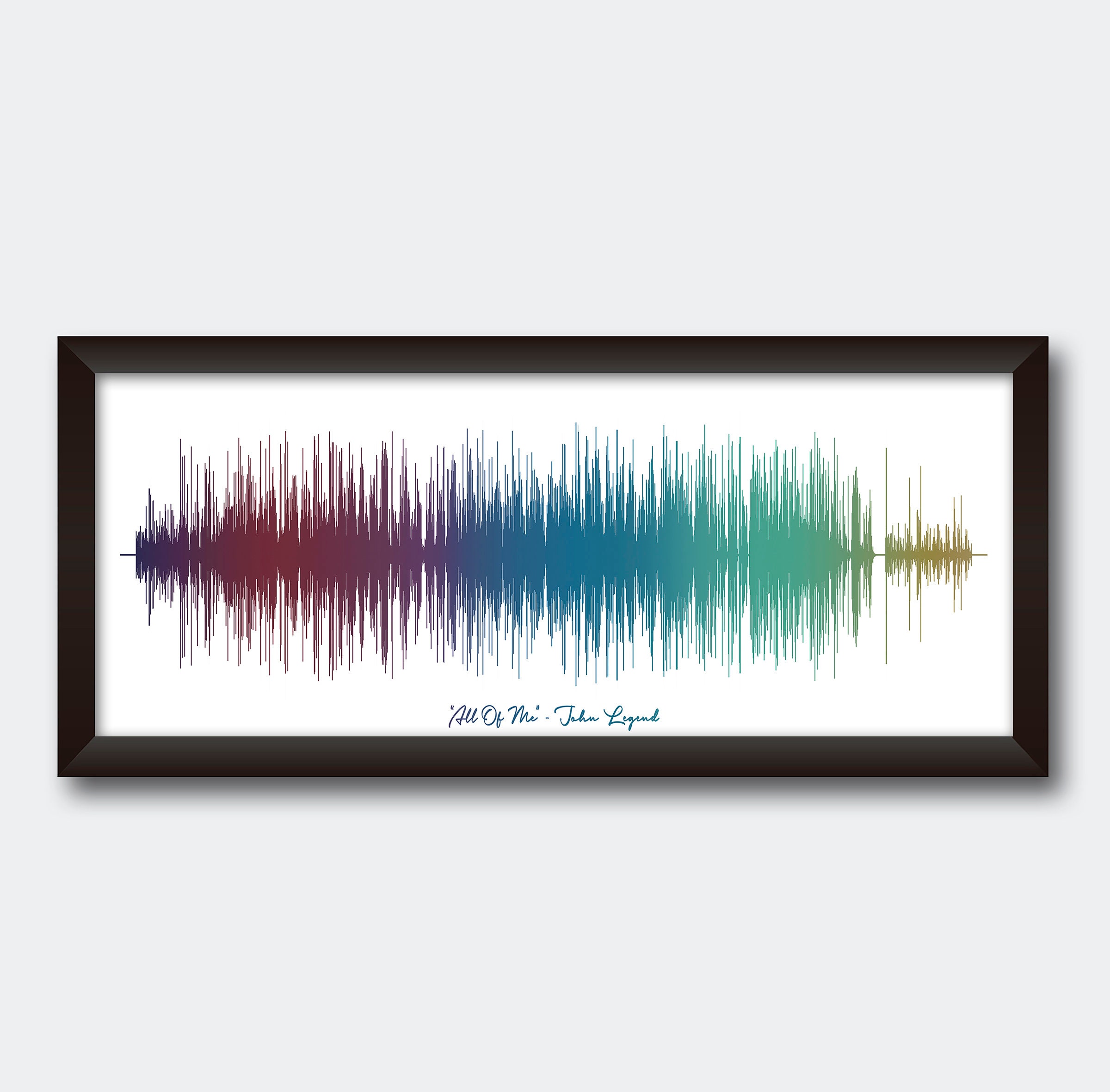 Custom Song Print Soundwave Art Song Sound Wave Print - Etsy