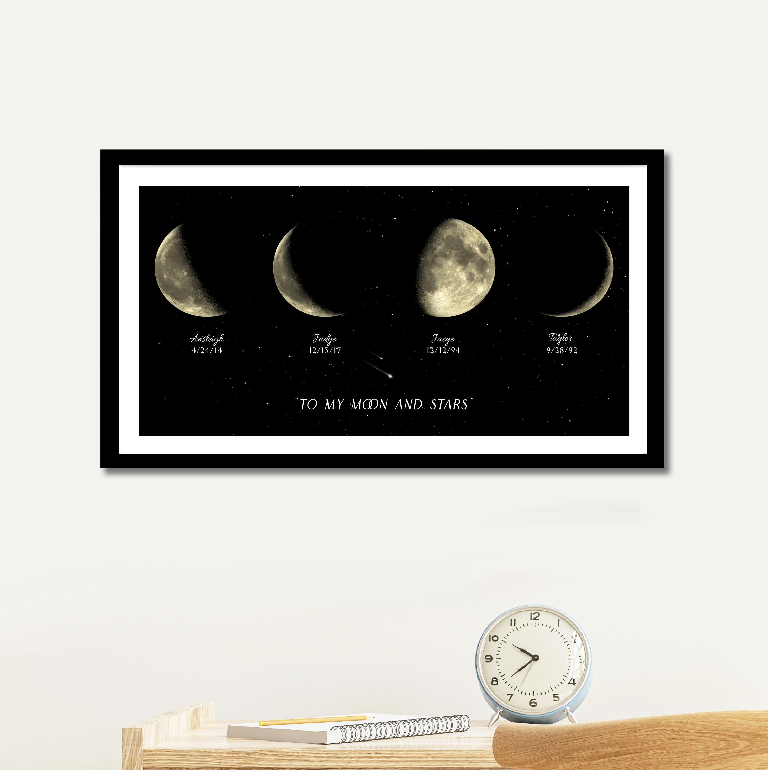 Custom Moon Phase Print, Mothers Day Gift, Moon Phase Print for Mothers ...