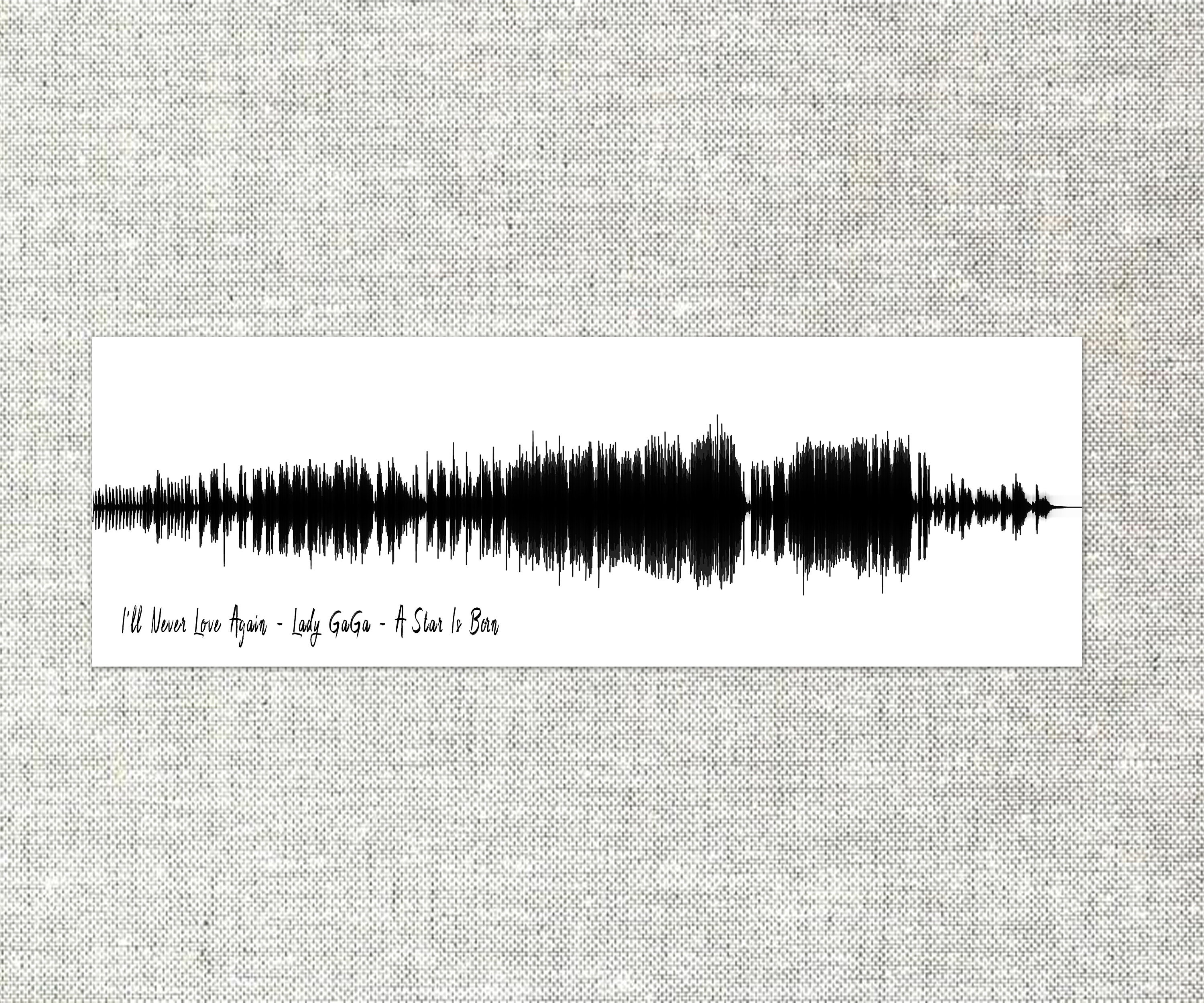 Custom Song Wave Print Soundwave Art Song Sound Wave Art - Etsy