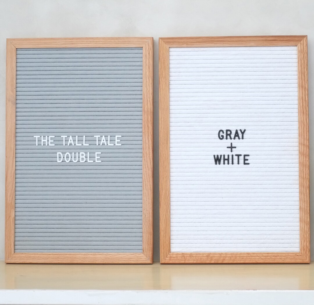Tablero de letras de fieltro de doble cara de 30 x 45 cm / THE TALL ...