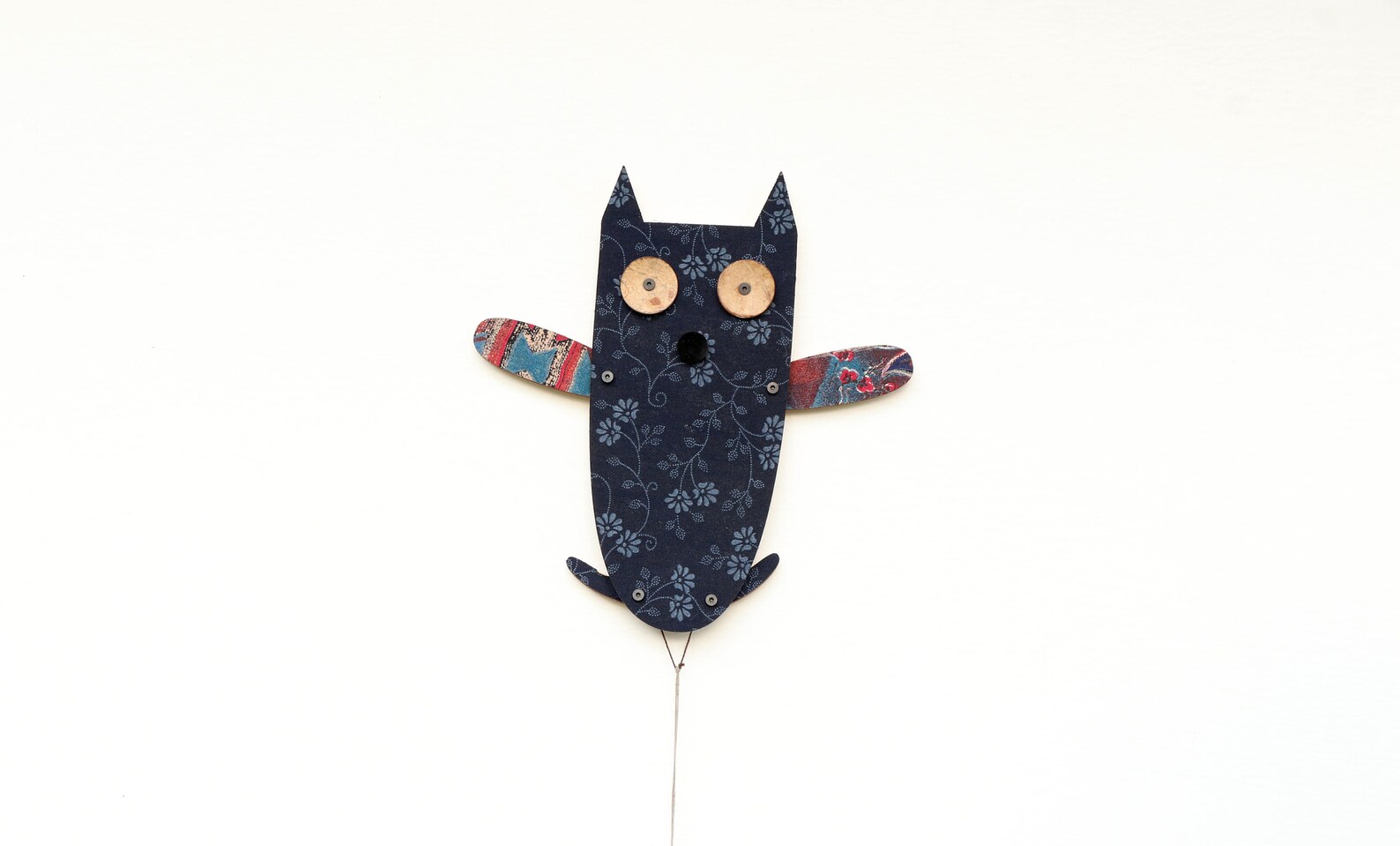 Pull String Puppet Jumping Jack Pull Toy Wood and Textile - Etsy