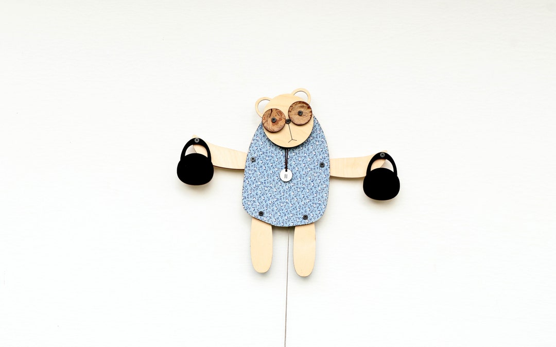 Pull String Puppet Jumping Jack Pull Toy Wood and Textile, String Toys ...
