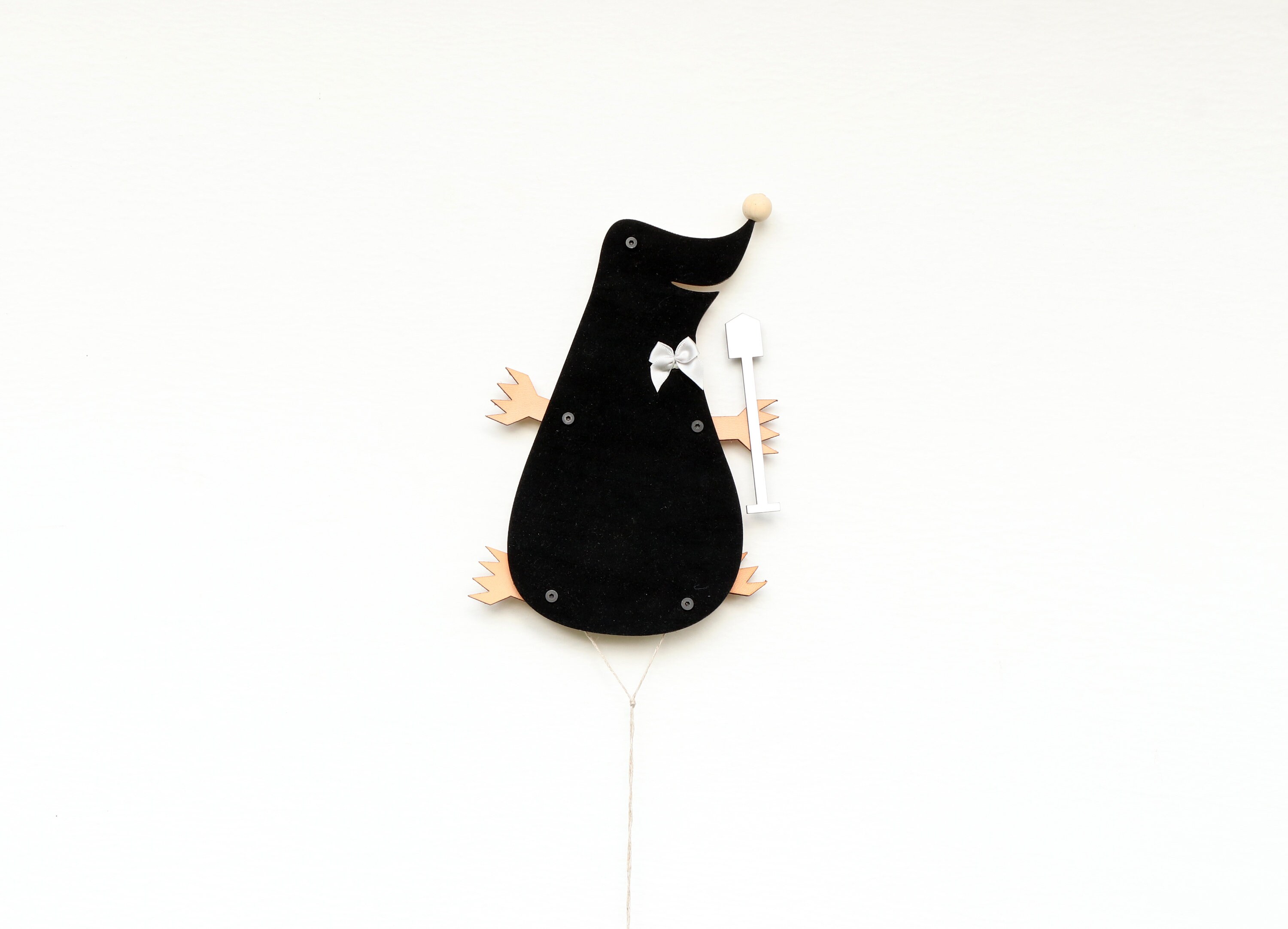 Pull String Puppet Jumping Jack Pull Toy, Wood and Textile, Pull String ...