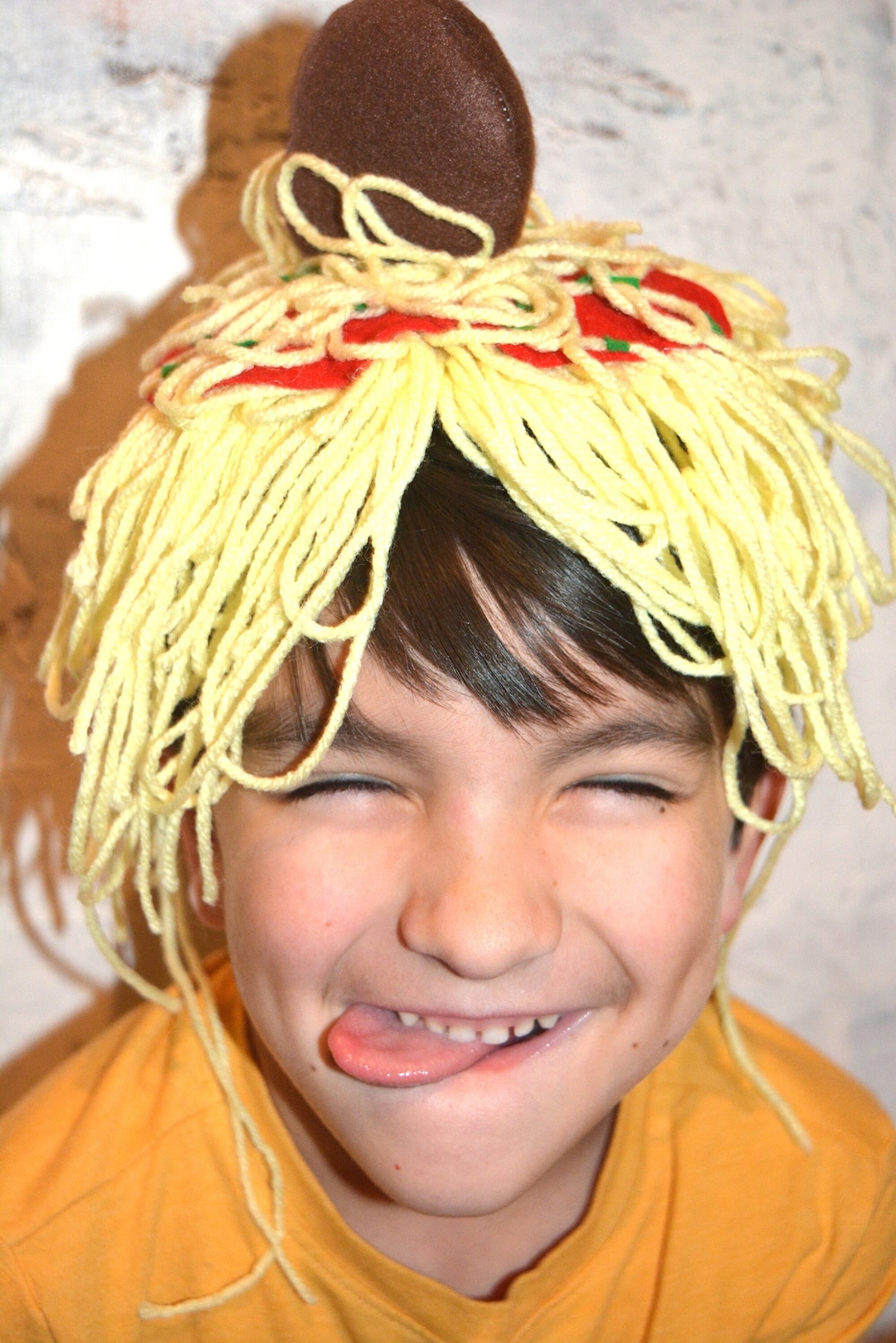 Crazy Hat Day SMASH Cake Spaghetti Meatball Italian Photoshoot Outfit ...