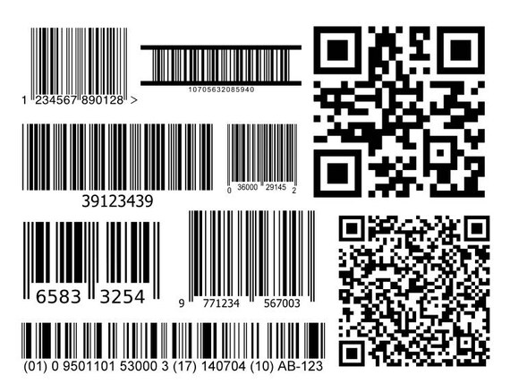 Barcode svg barcodes svg qr code svg svg files for cricut | Etsy